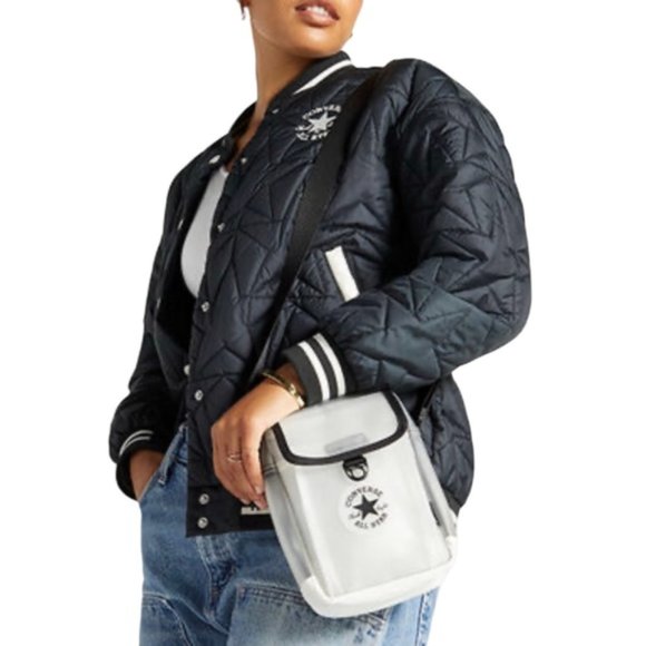 Converse | Bags | Converse Clear Crossbody Bag Black White Womens Zip ...
